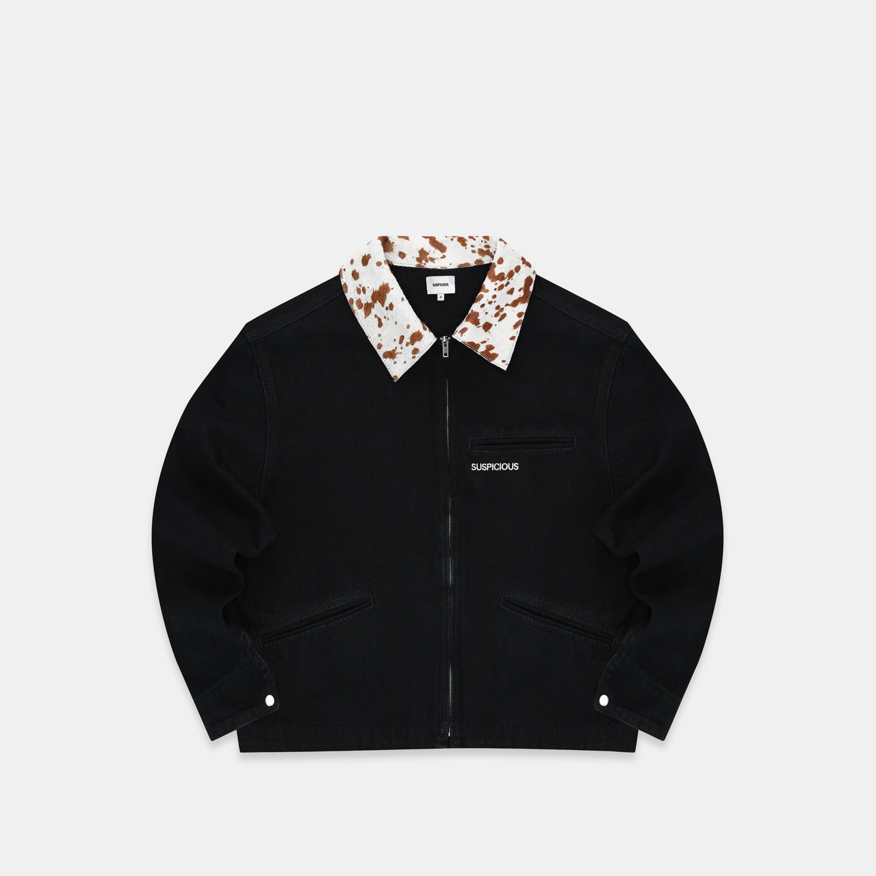 Daisy Denim Zip-Up Jacket - Black – Suspicious Antwerp