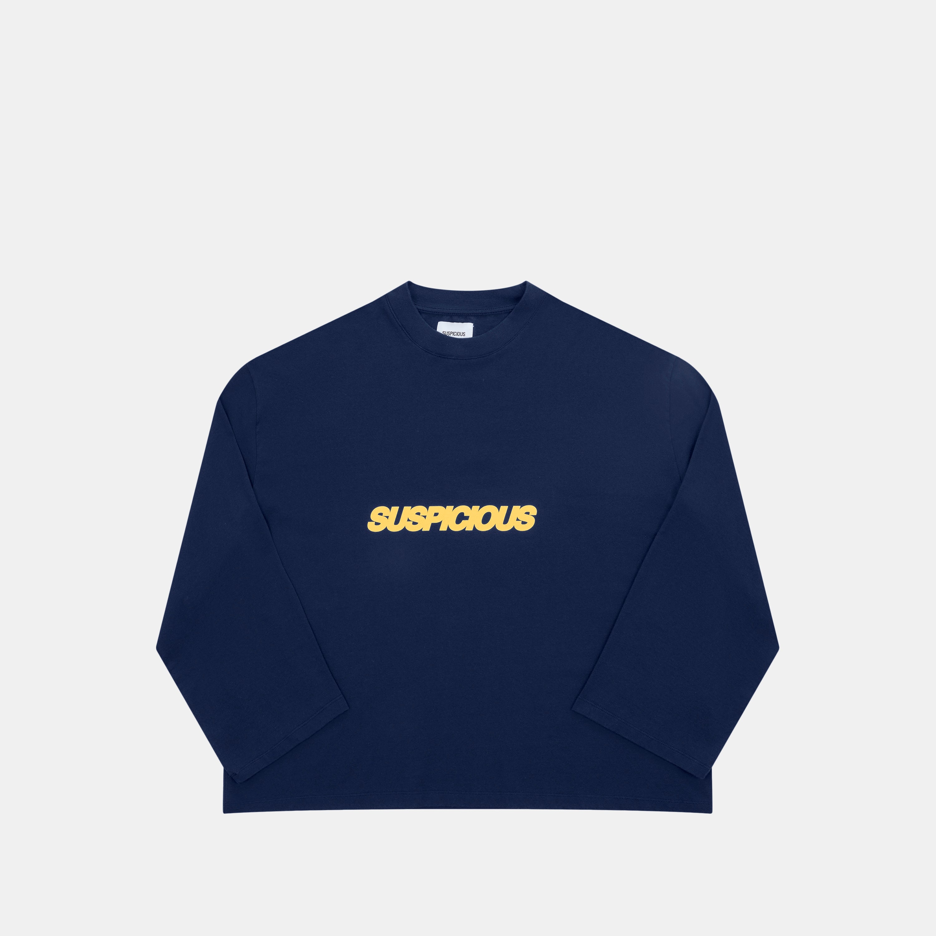 Slanted Longsleeve - Deep Navy – Suspicious Antwerp