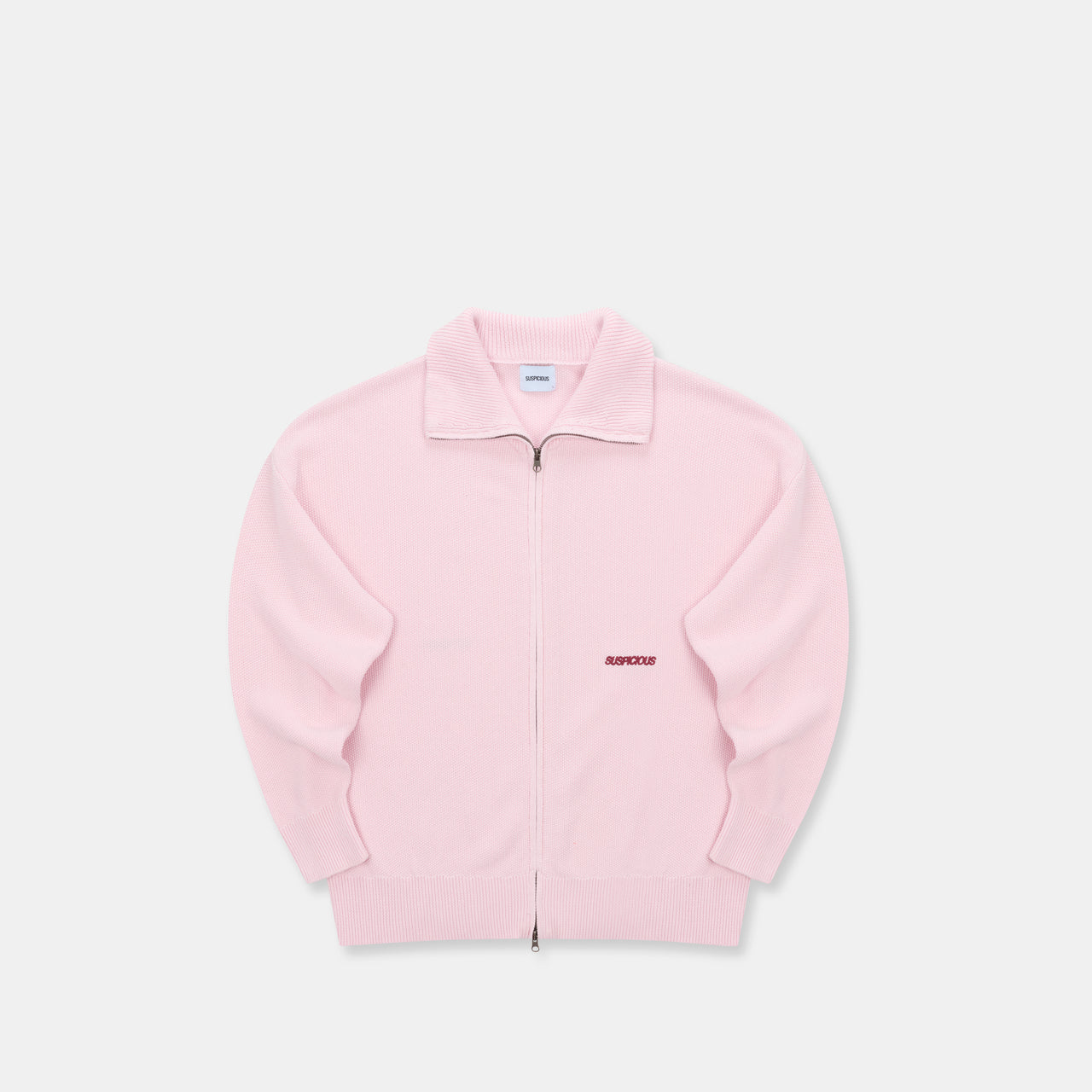 Essentials Tight Knitted Zip-Up - Icy Orchid – Suspicious Antwerp