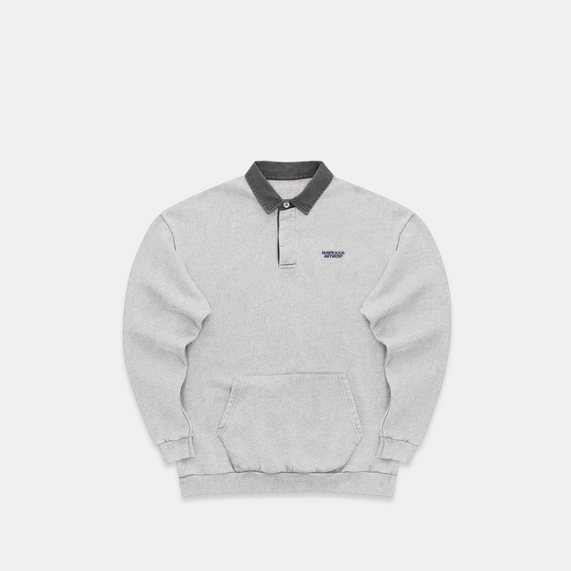 (Essentials '24) The Essentials Kangooroo Polo - Heather – Suspicious ...