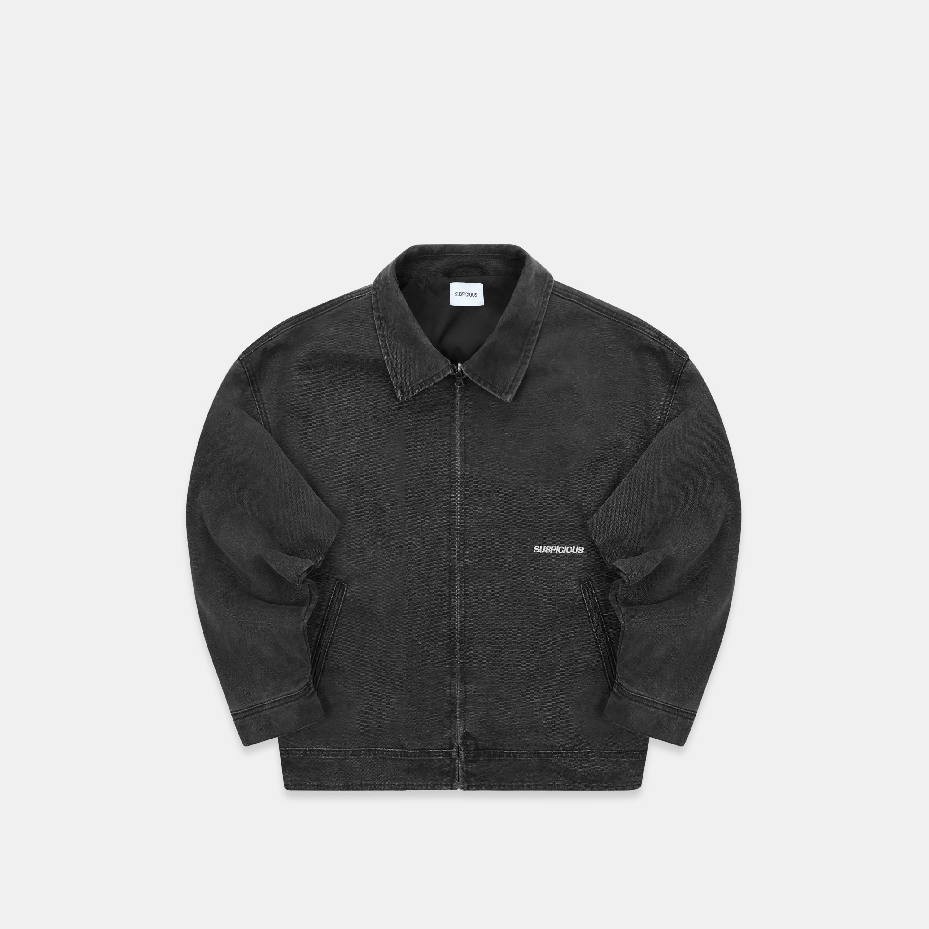 Workwear Jacket - Washed Black – Suspicious Antwerp