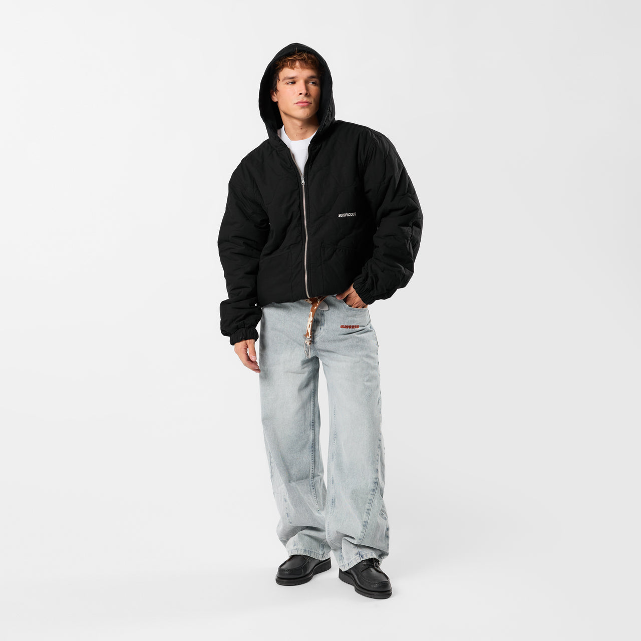 Reversible Canvas Hooded Jacket - Black – Suspicious Antwerp