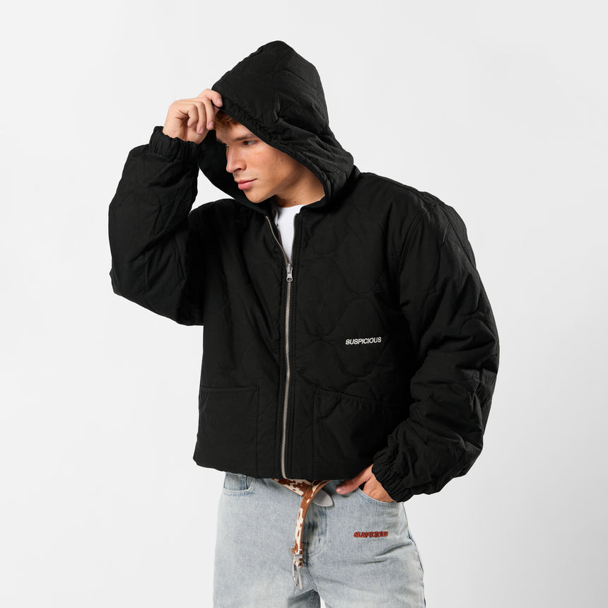 Reversible Canvas Hooded Jacket - Black – Suspicious Antwerp