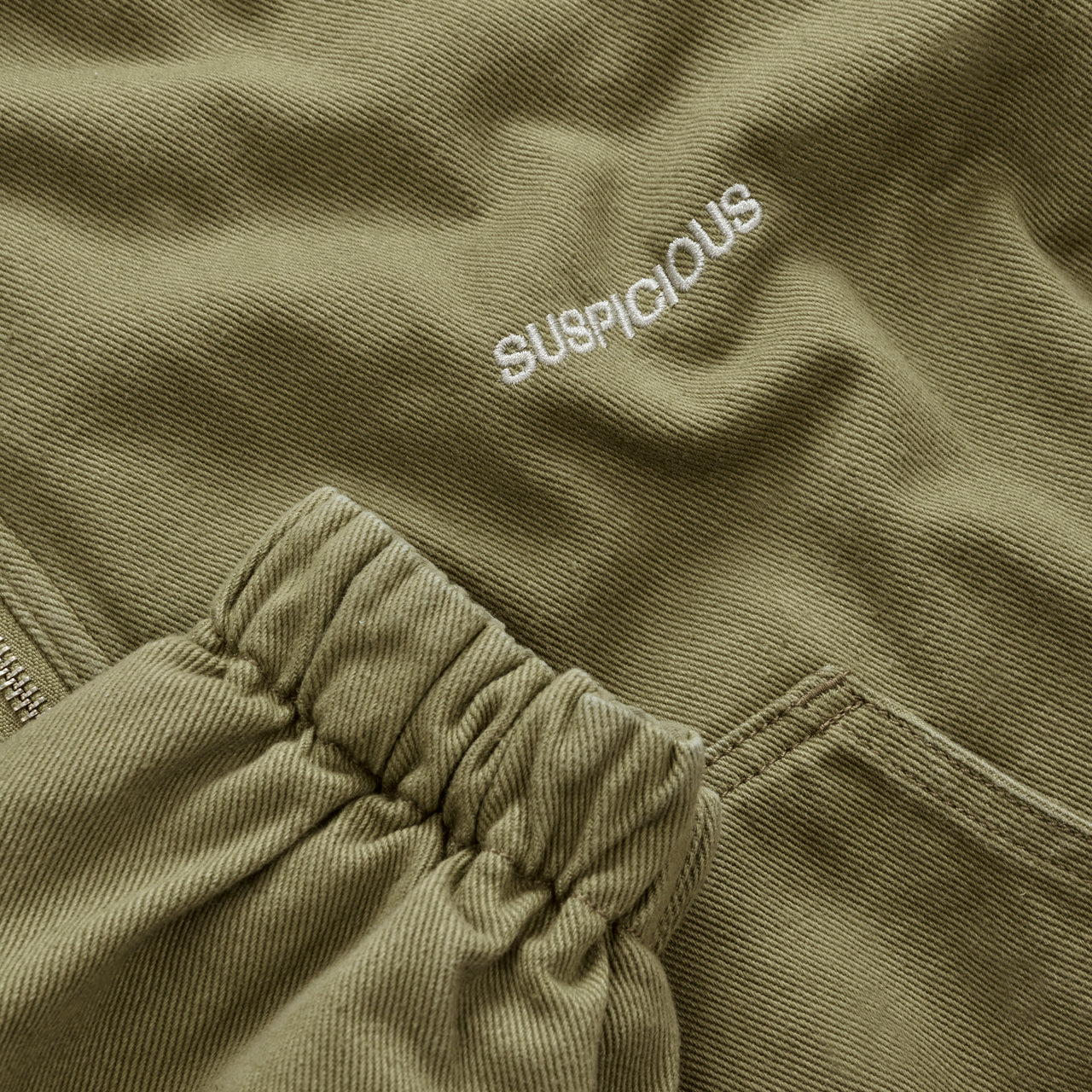 Reversible Canvas Hooded Jacket - Lichen Green – Suspicious Antwerp