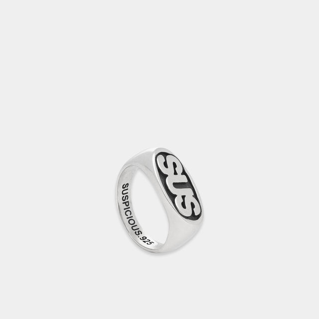 SUS Logo Ring - Silver – Suspicious Antwerp
