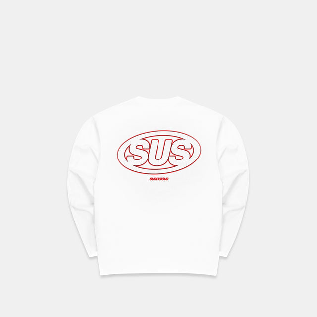 SUS Longsleeve - White – Suspicious Antwerp