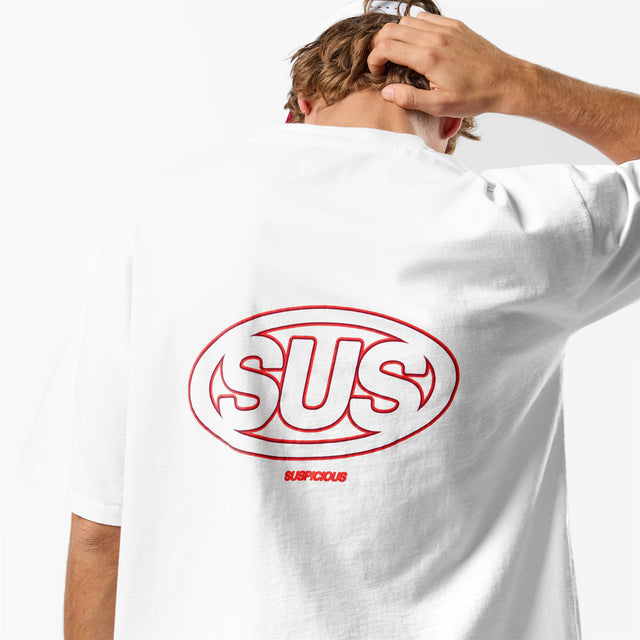 SUS Tee - White – Suspicious Antwerp