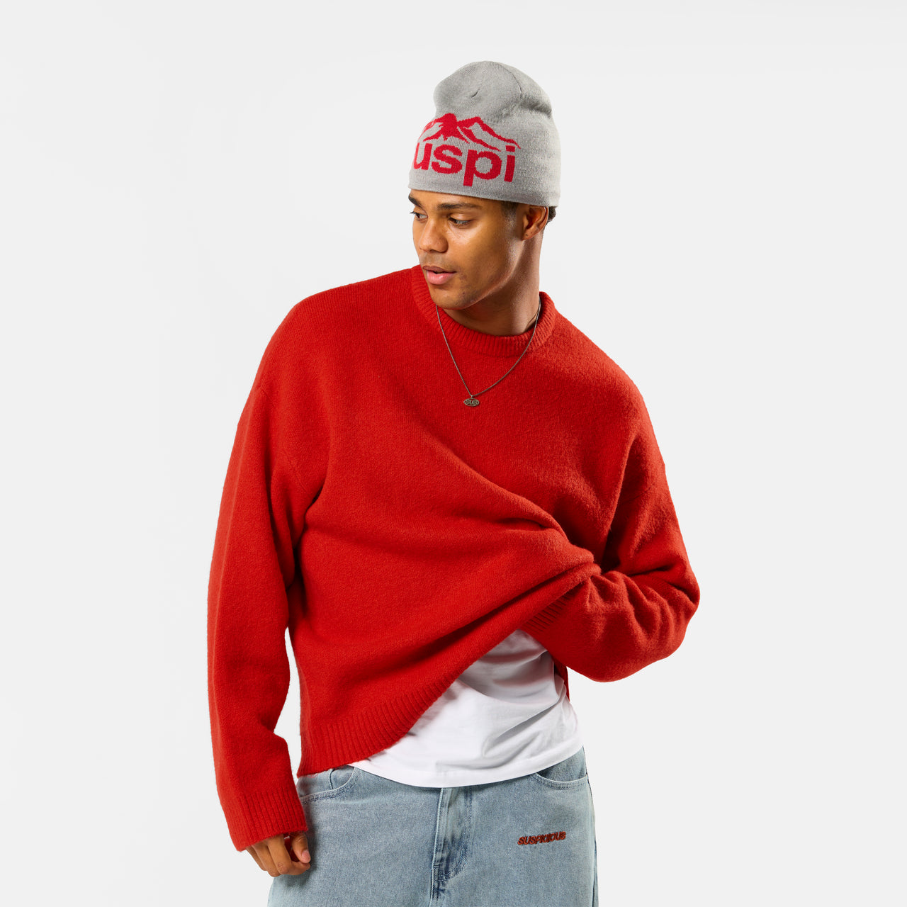 Suspicious Knitted Sweat - Red – Suspicious Antwerp