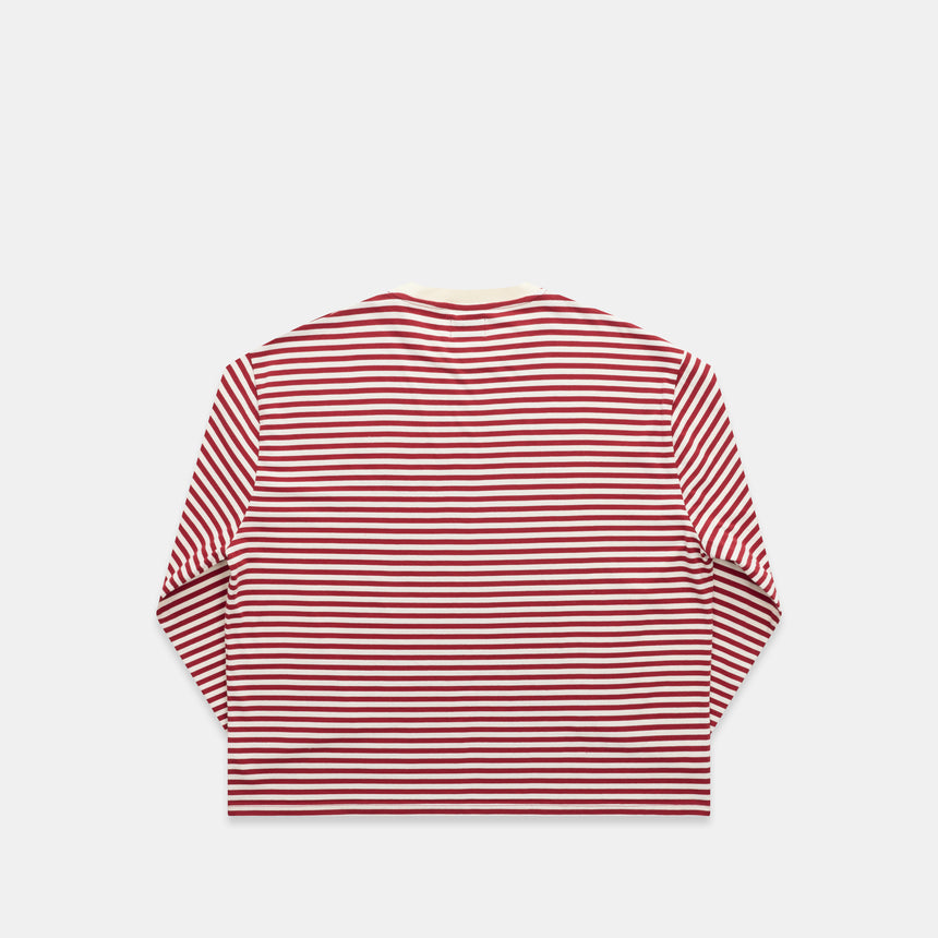 The SSPCS Striped Longsleeve - Red – Suspicious Antwerp