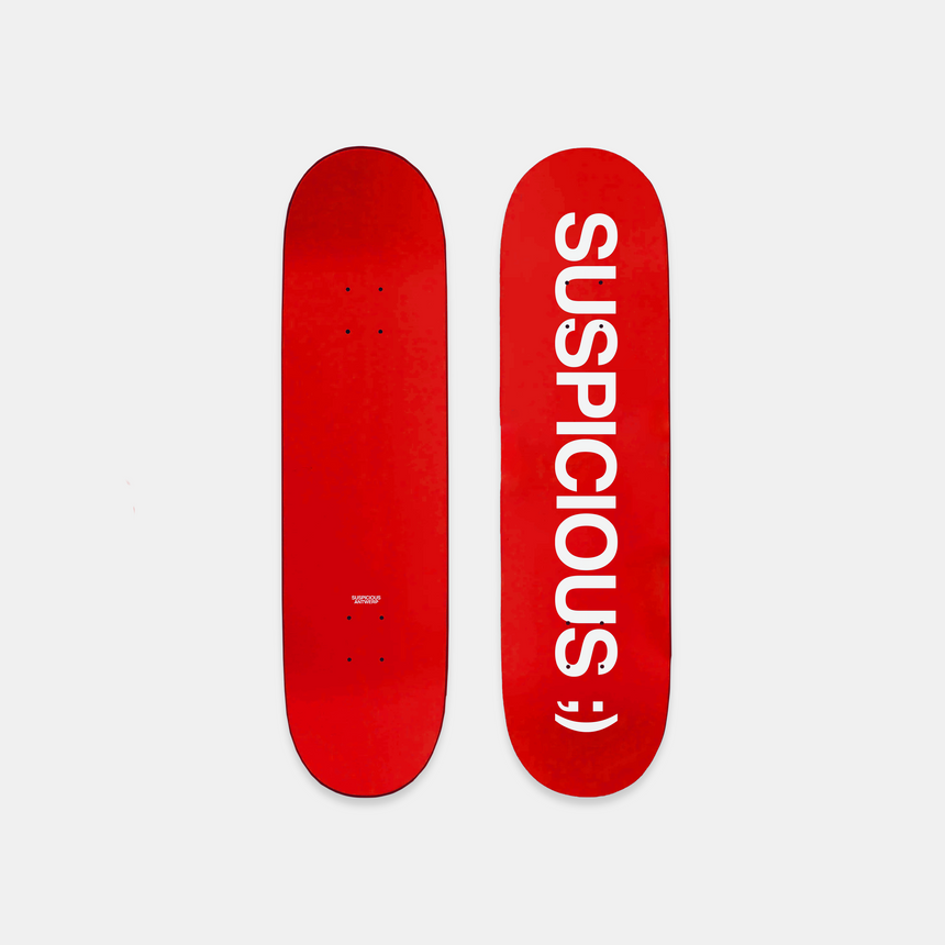 The Suspicious Skateboard - Red – Suspicious Antwerp